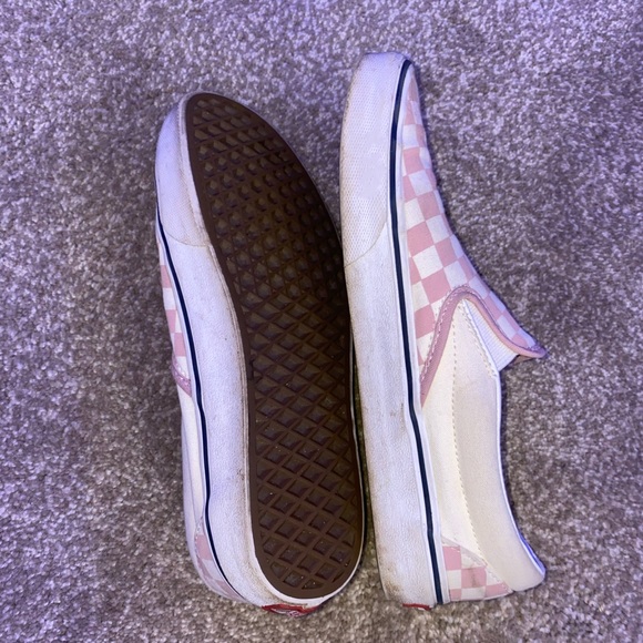 Vans | Shoes | Light Pink Checkered Vans | Poshmark